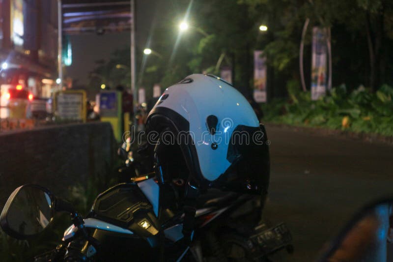 Dont Forget To Use Safety Helmet in the Road Stock Image - Image of ...