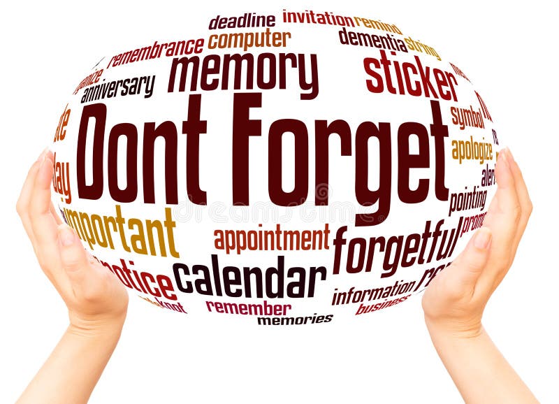 Dont Forget Stock Illustrations – 1,397 Dont Forget Stock Illustrations ...