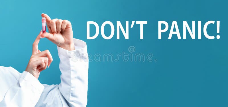 Telehealth Theme with a Doctor Holding a Laboratory Vial Stock Image ...