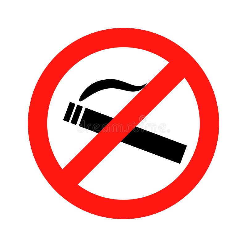 Dont Smoke Prohibition Sign Vector Stock Vector - Illustration of ...
