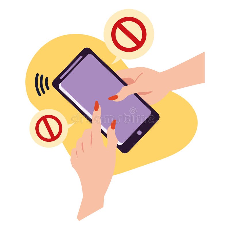 Dont use mobile phone stock vector. Illustration of restriction - 339055918