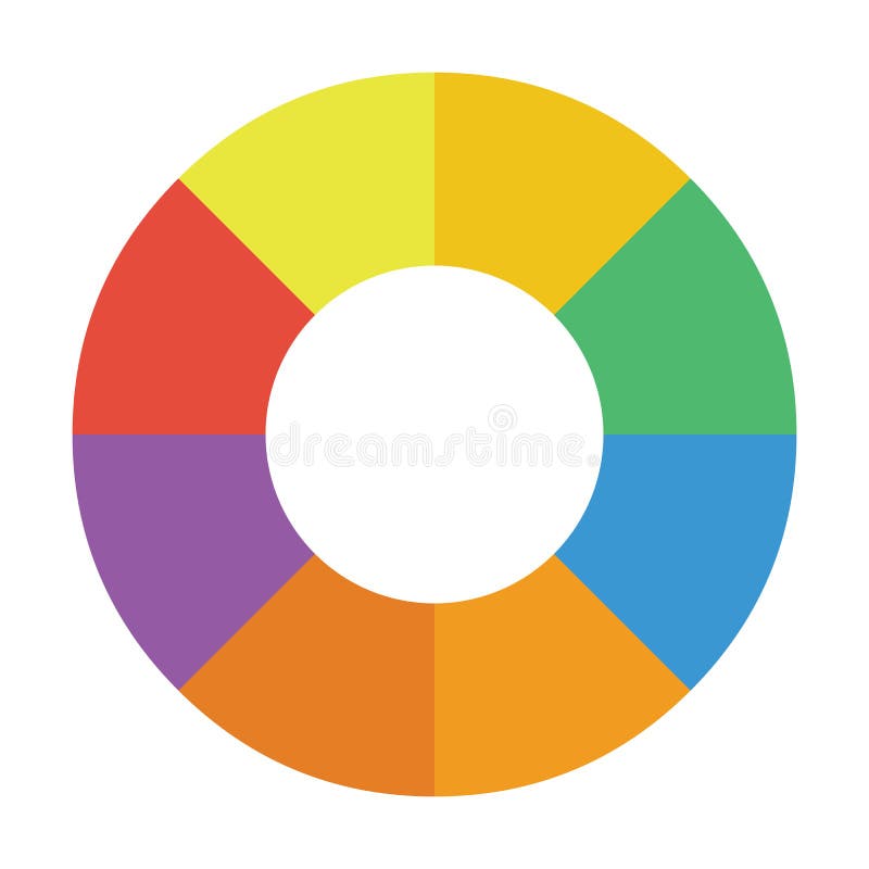 Donut Chart Segments Collection. Wheel Diagrams Set in Green Shades ...