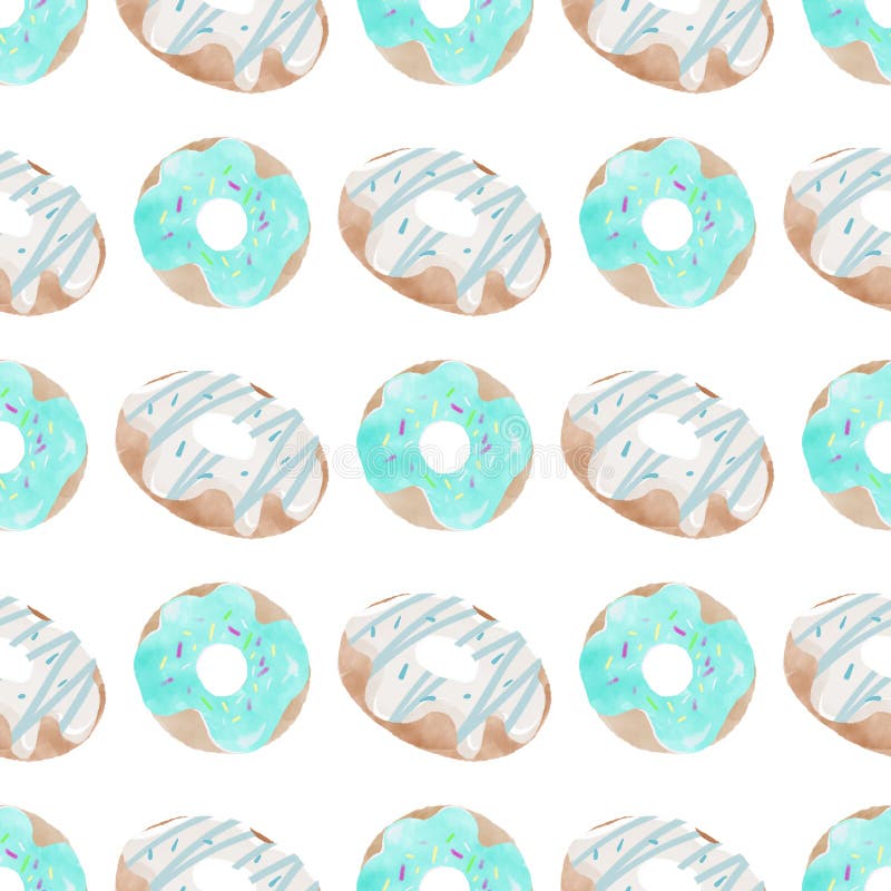 Donut Colorful Baking Pattern for for Wallpaper, Wrapping Stock ...