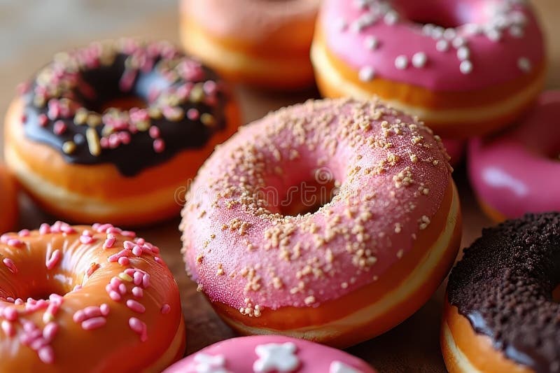 Donut Creativity stock illustration. Illustration of delicacies - 370250294