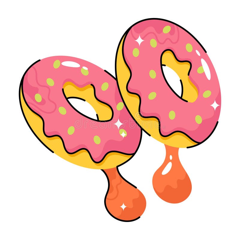 Donut Doodle Vector Colorful Sticker. EPS 10 File Stock Vector ... Donut Doodle Vector Colorful Sticker. EPS 10 File Stock Vector ...