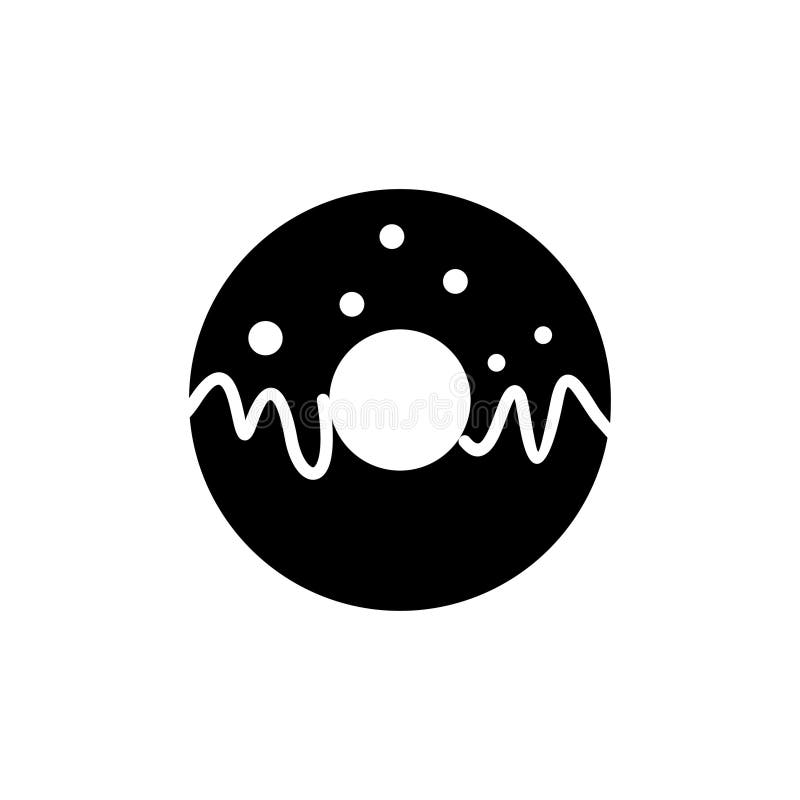 Donut Icon . Doughnut Icon. Donut Logo Stock Vector - Illustration of ...
