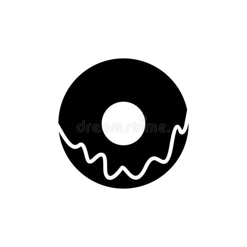Donut Icon . Doughnut Icon. Donut Logo Stock Vector - Illustration of ...