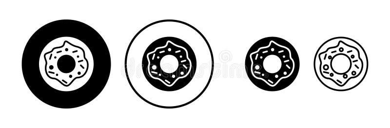 Donut Icon . Doughnut Icon. Donut Logo Stock Vector - Illustration of ...
