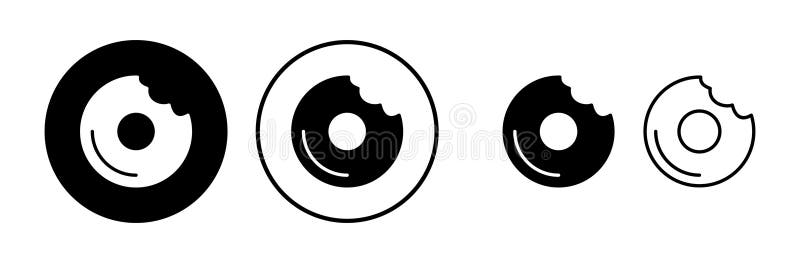 Donut Icon . Doughnut Icon. Donut Logo Stock Vector - Illustration of ...