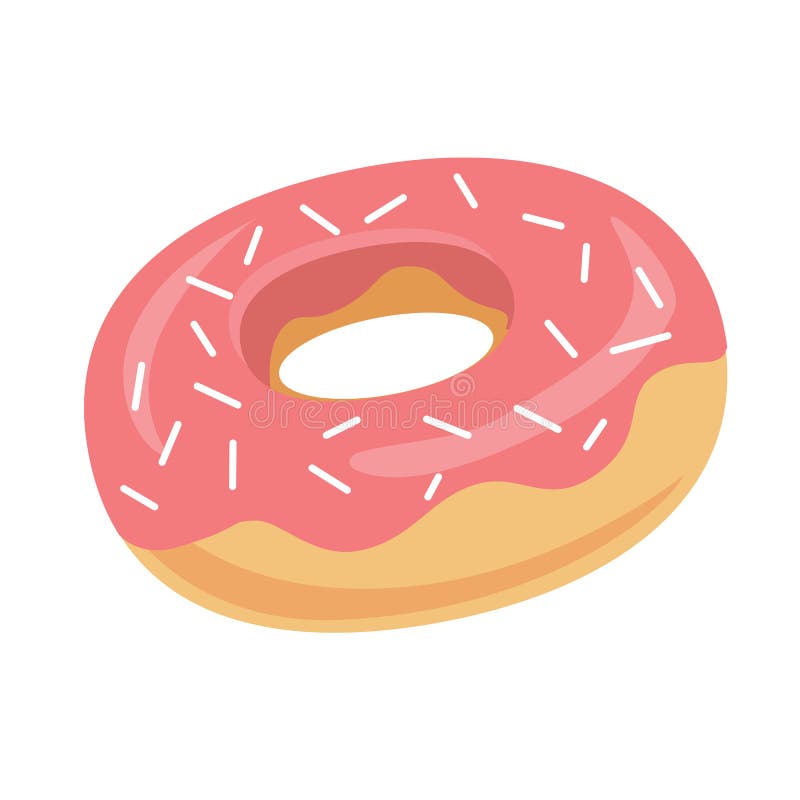Donut Icon. Vector Illustration. Stock Vector - Illustration of ...
