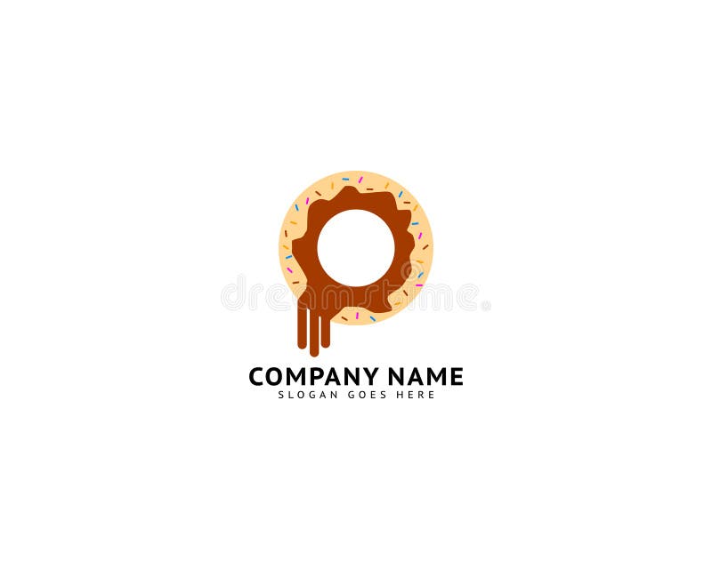 Donut Logo Sweet Food Vector Icon Stock Vector - Illustration of lunch ...