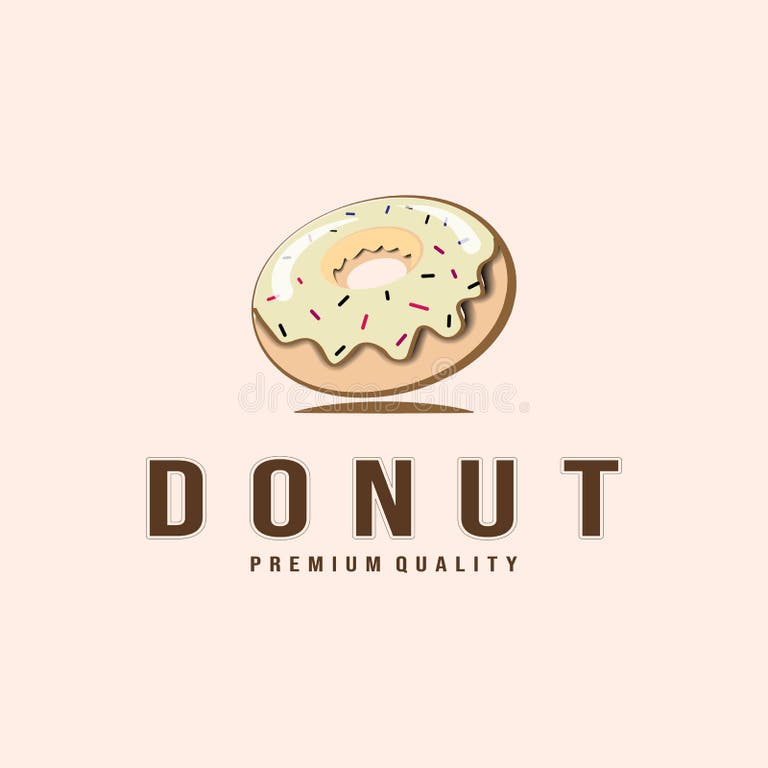 Donut Logo Vector Template Illustration Design, Doughnut Logo Stock ...