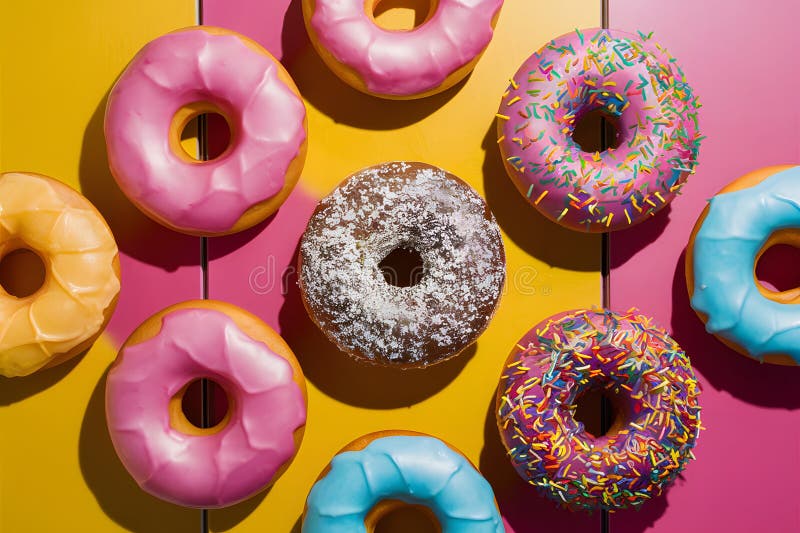 Donut Making Process Captured in a Vibrant Kitchen Setting Stock ...