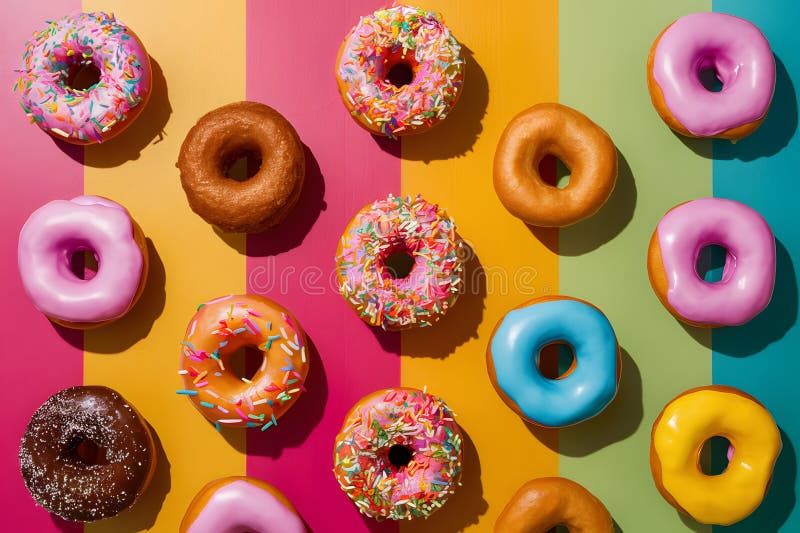 Donut Making Process Captured in a Vibrant Kitchen Setting Stock ...