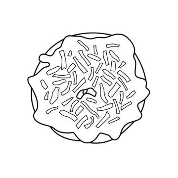 Donut Outline Vector Version Stock Illustrations – 40 Donut Outline ...