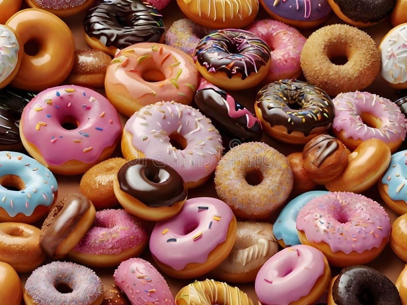 Donut pick stock illustration. Illustration of sweetness - 345677661