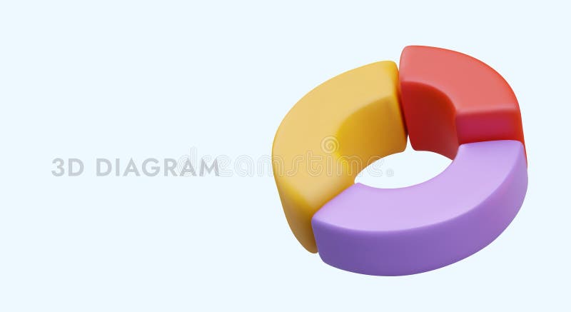 Donut Pie Chart with Sectors of Different Colors. Visualization of ...