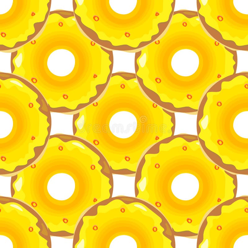 Donut Seamless Background Texture Pattern Stock Vector - Illustration ...