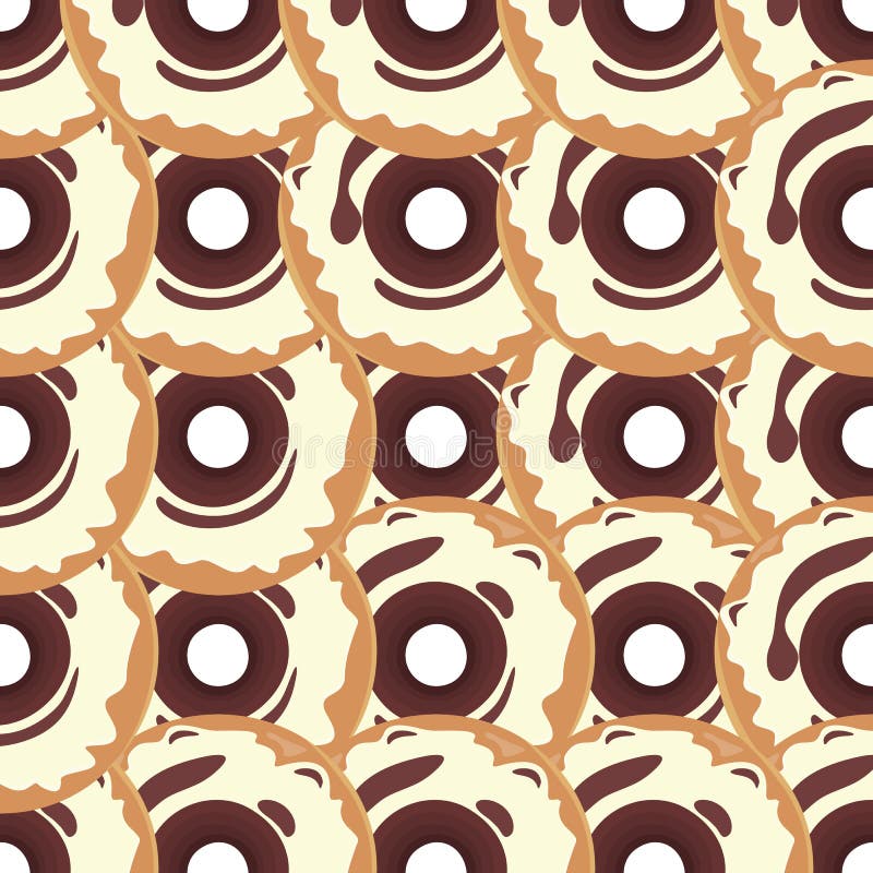 Donut Seamless Background Texture Pattern Stock Vector - Illustration ...