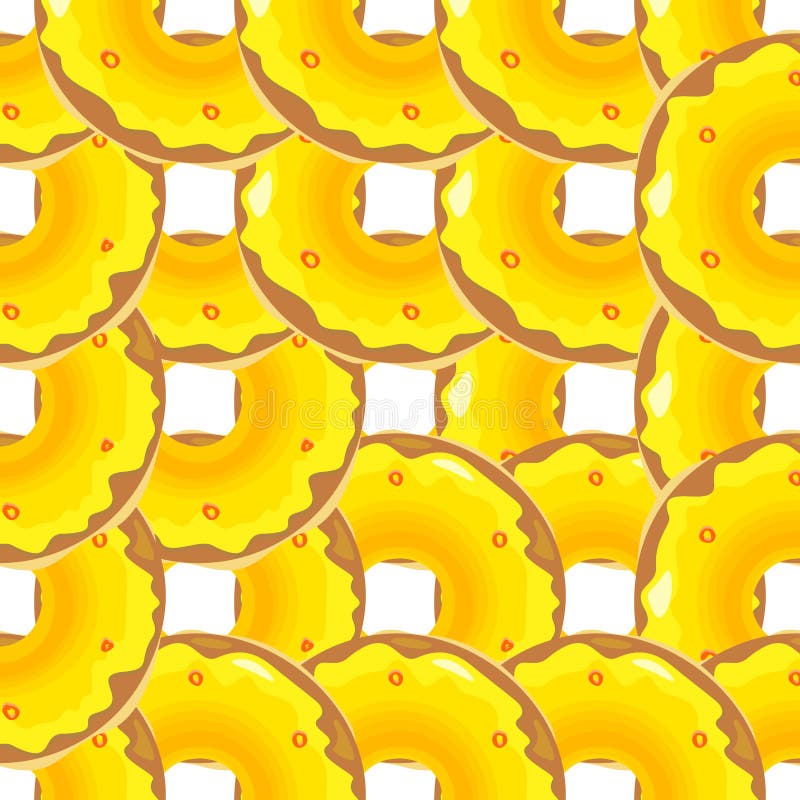 Donut Seamless Background Texture Pattern Stock Vector - Illustration ...