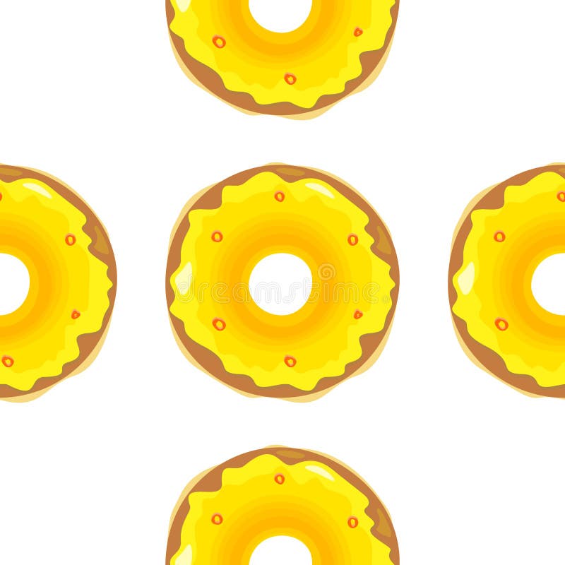 Donut Seamless Background Texture Pattern Stock Vector - Illustration ...