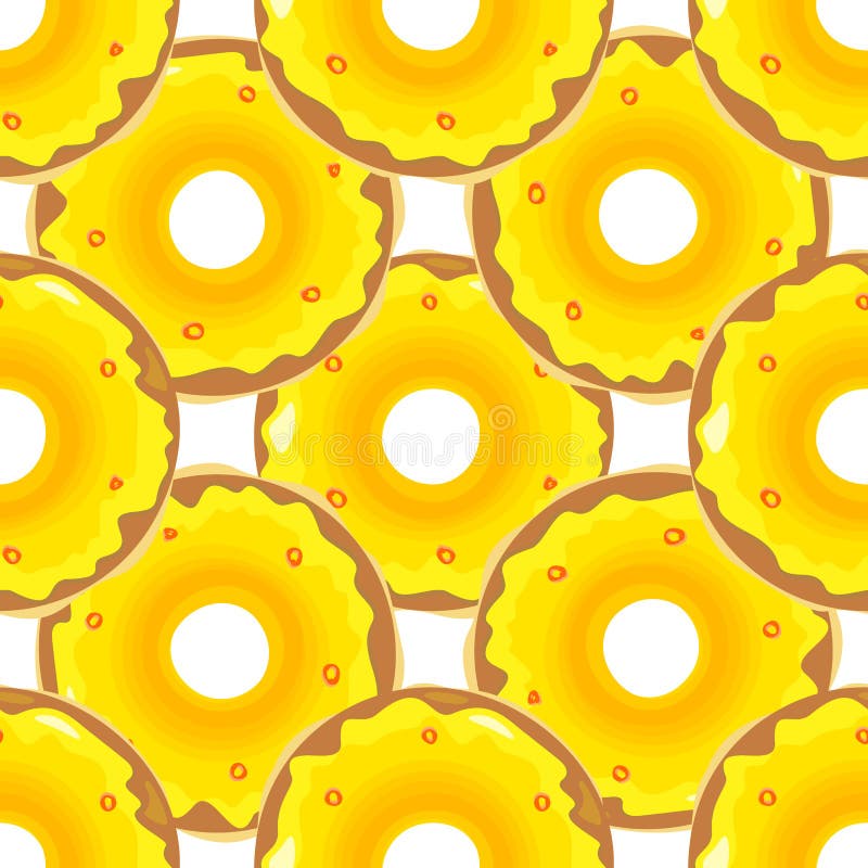 Donut Seamless Background Texture Pattern Stock Vector - Illustration ...