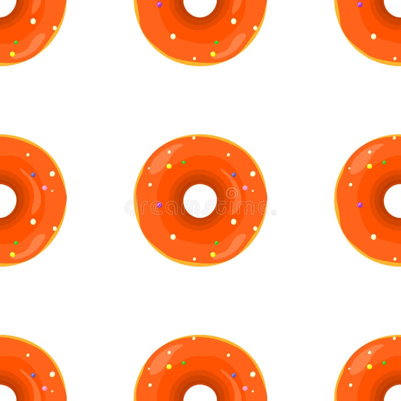Donut Seamless Background Texture Pattern Stock Vector - Illustration ...