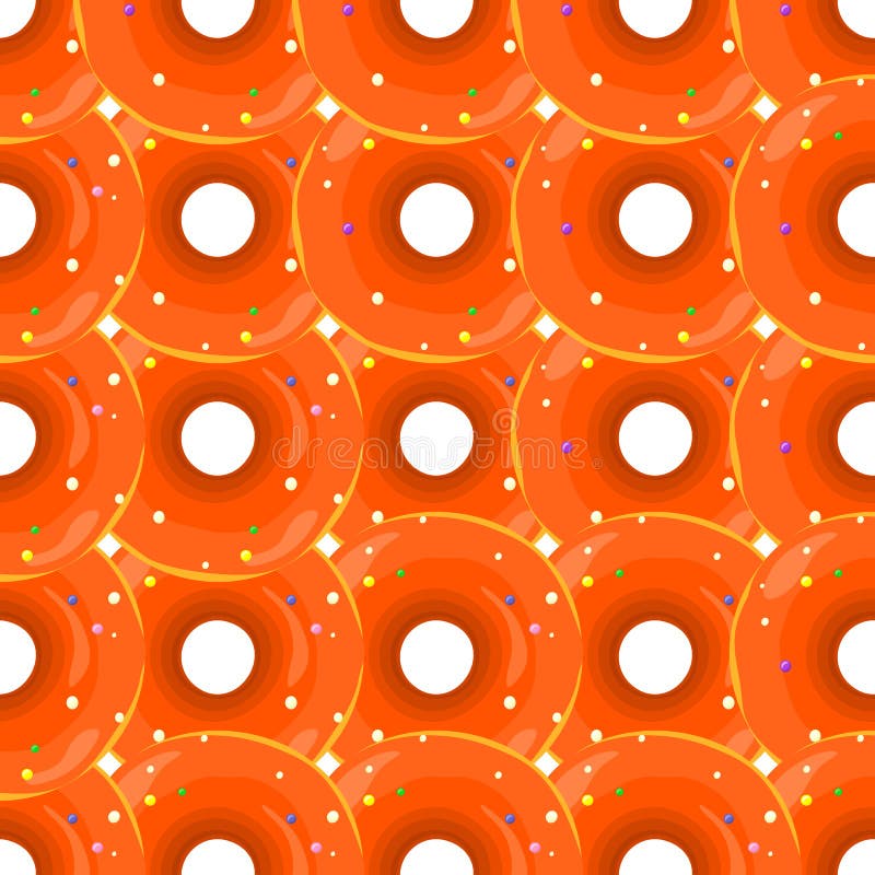 Donut Seamless Background Texture Pattern Stock Vector - Illustration ...