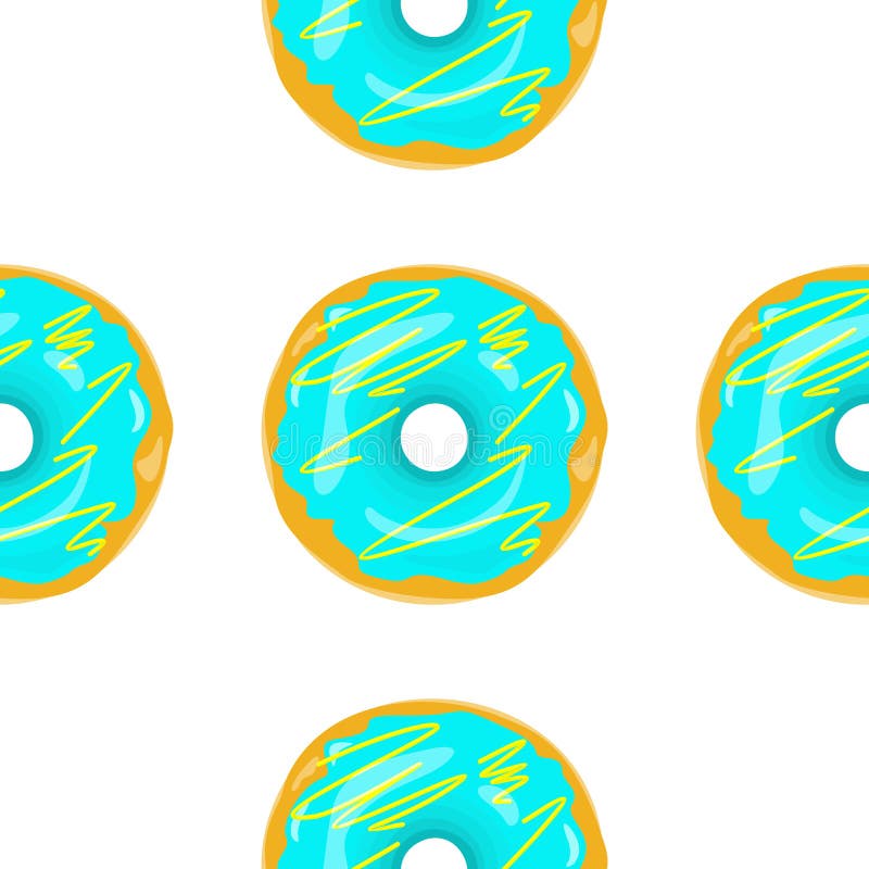 Donut Seamless Background Texture Pattern Stock Vector - Illustration ...