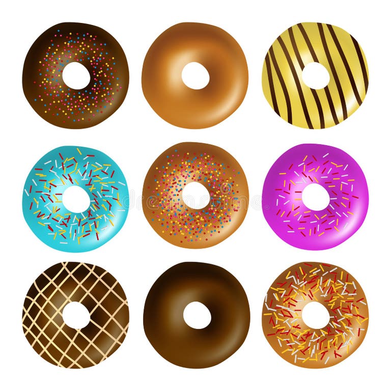 Closeup Donut Stock Illustrations – 9,168 Closeup Donut Stock ...