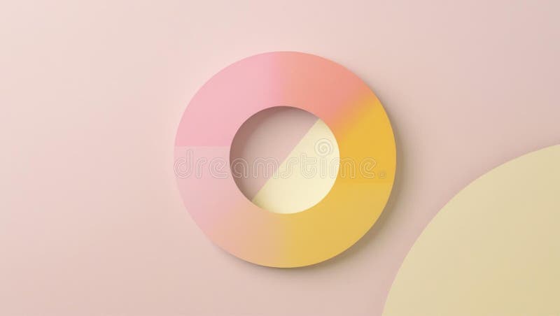 Donut Shape with Color Sections Stock Illustration - Illustration of ...