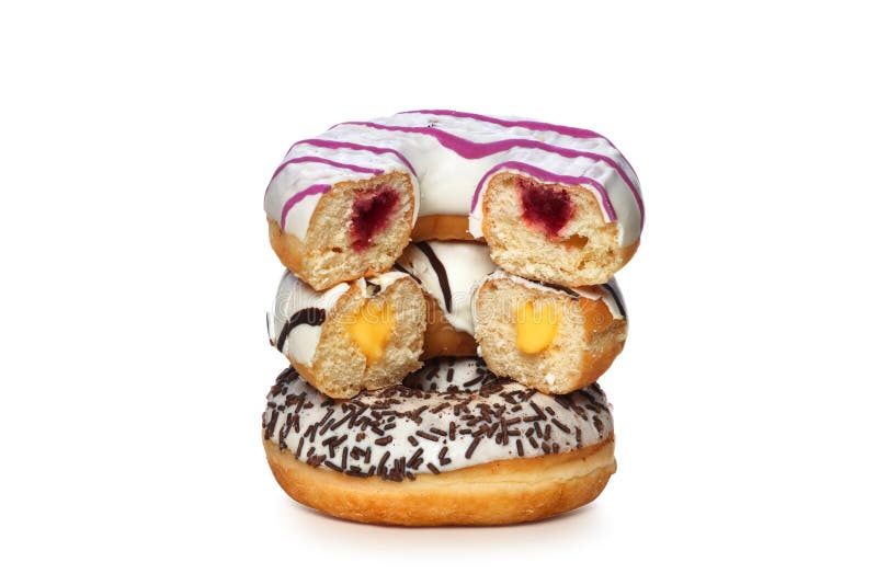 Donut Stack stock photo. Image of indulgence, fast, heap - 13124450
