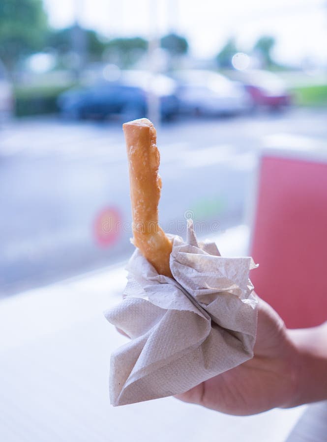 Donut stick for breakfast stock photo. Image of cooking - 142267076