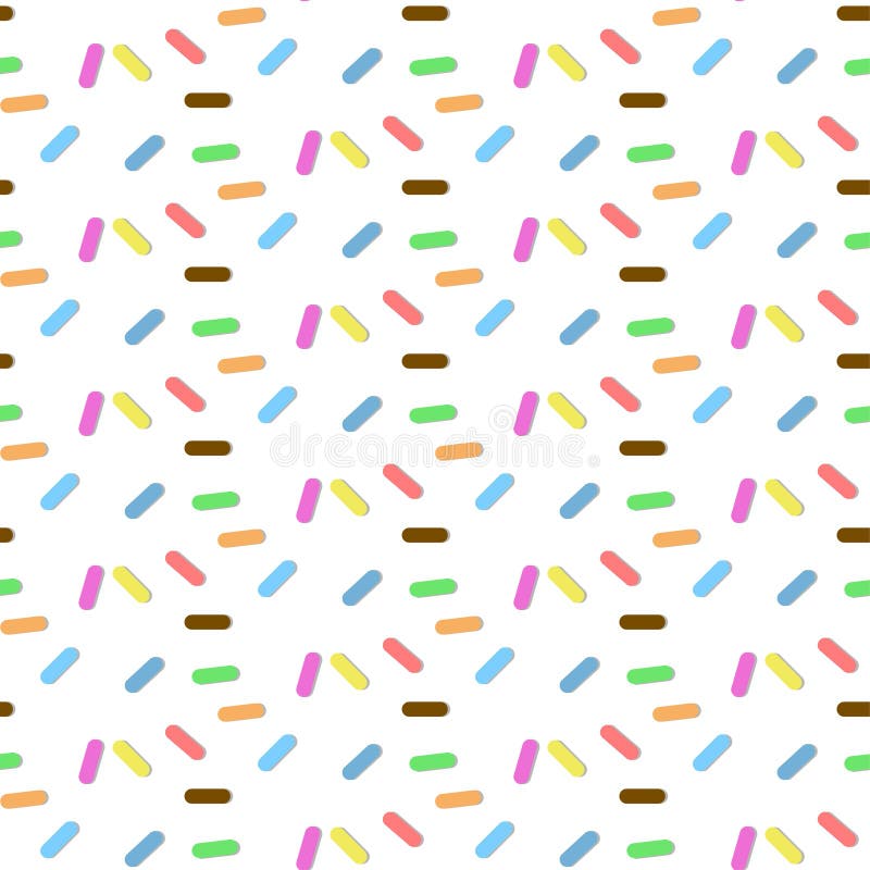 Donut, Sweet Confetti Background. Sweet Cake, Donut Confetti Texture ...
