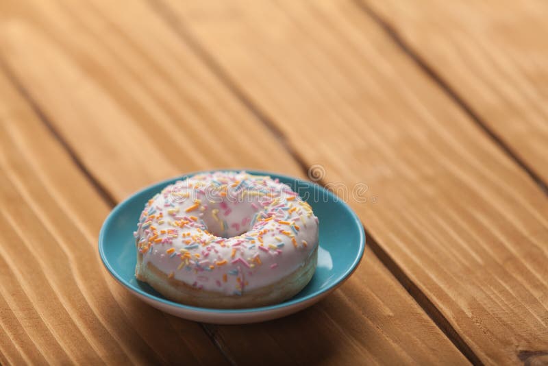 Donut on a table. stock photo. Image of fried, morning - 40824988