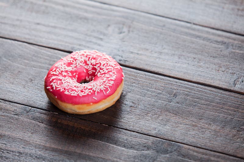 Donut on a table. stock photo. Image of bread, glazed - 40825026