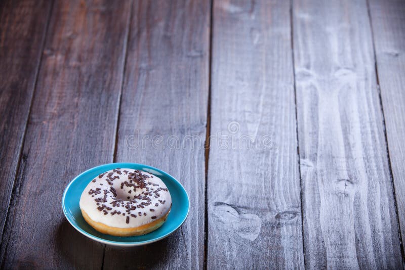 Cut donut on table. stock photo. Image of donut, baked - 21953186