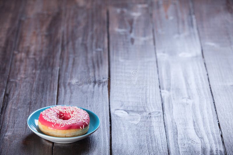 Donut on a table. stock image. Image of brown, pastry - 40825037