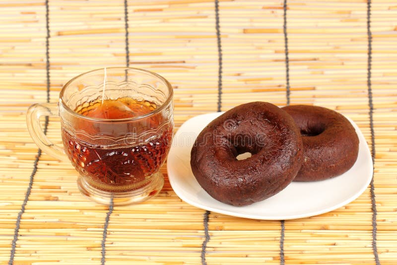 Donut and Tea stock photo. Image of delicious, traditional - 41985602