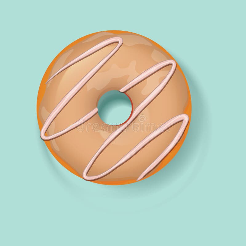 Donut. Vector Illustration Decorative Design Stock Vector ...