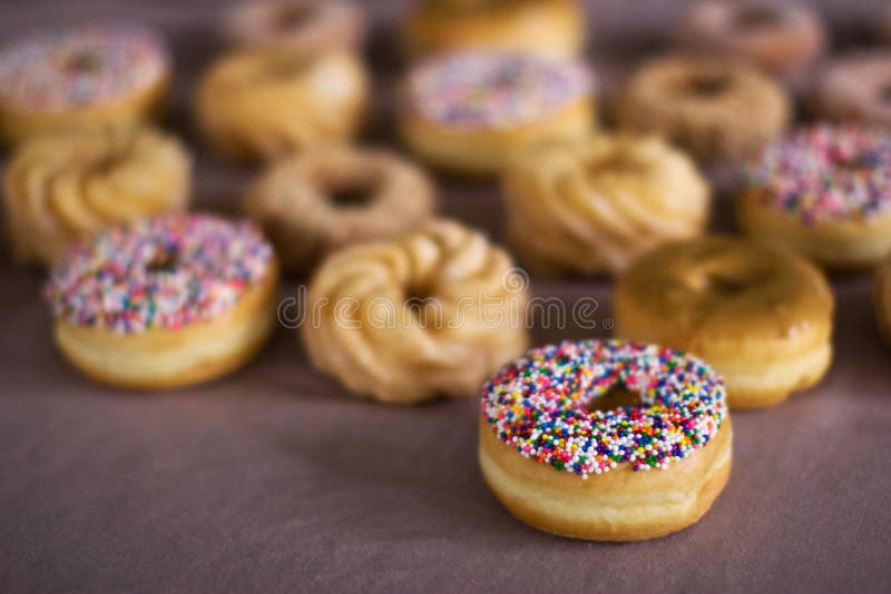 Lots of donuts stock image. Image of bakery, donut, indulgent - 23036255