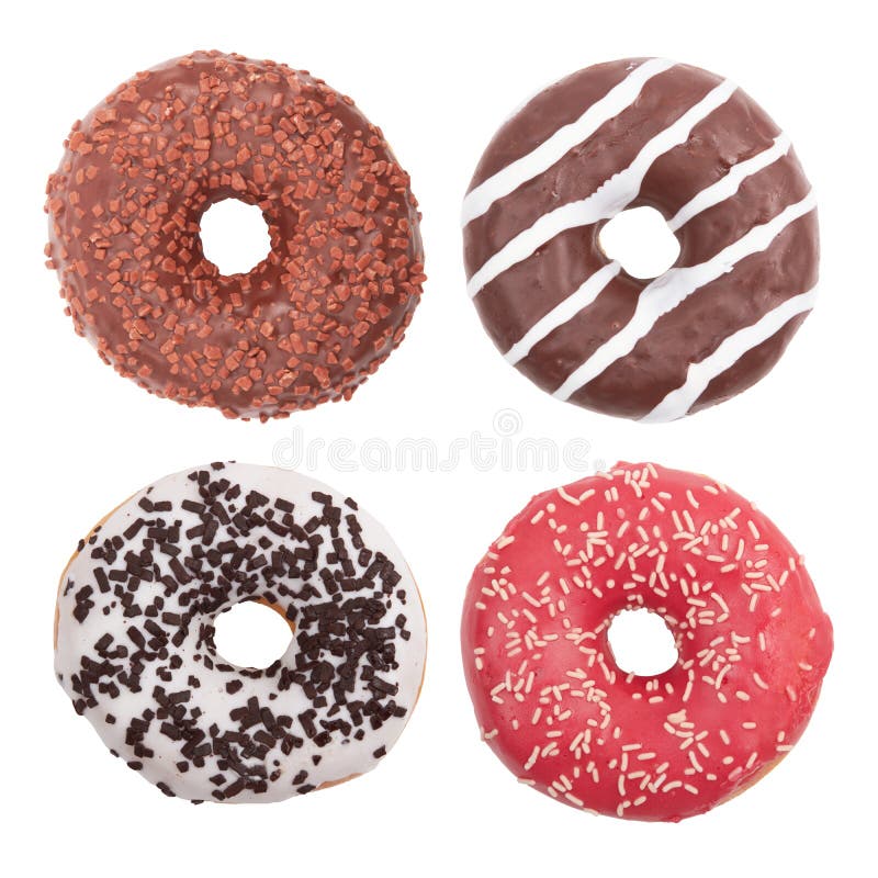 Donuts i en rosa glasyr arkivfoto. Bild av bakelse, färgrikt - 71967660