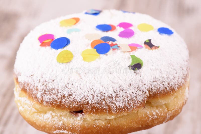 Donuts at Carnival with Confetti Stock Image - Image of sweet, confetti ...
