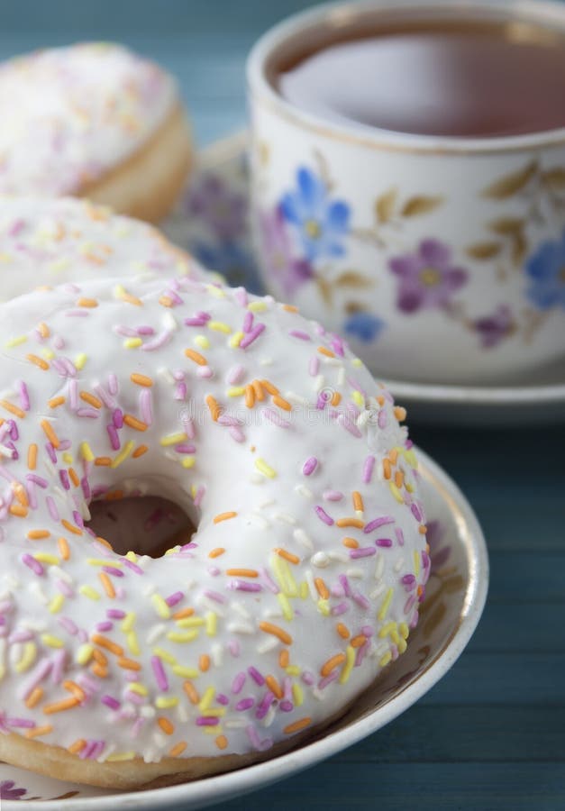 Donuts with icing . stock photo. Image of colored, icing - 50408942