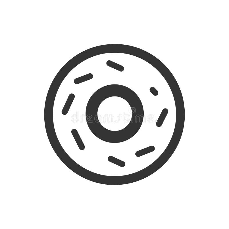 Donuts Icon stock vector. Illustration of glazed, diagram - 296706016