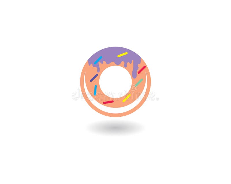 Donuts logo vector stock vector. Illustration of chocolate - 130035406