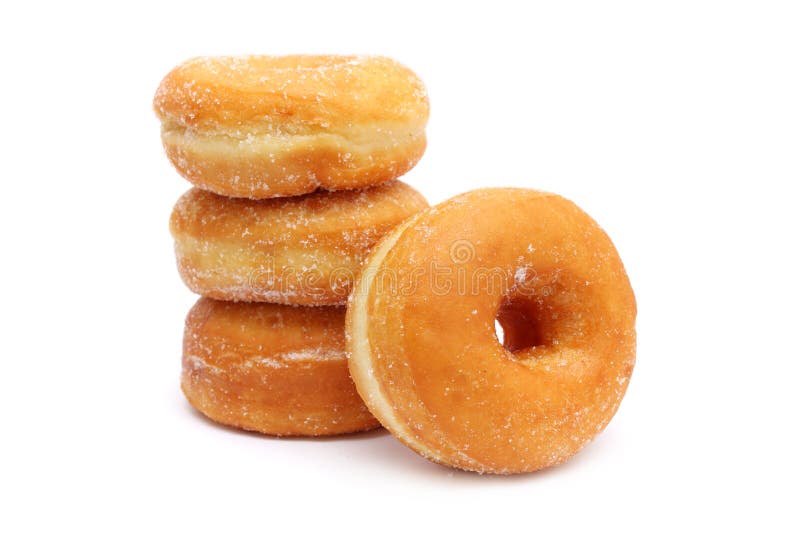 Stack of four donuts stock image. Image of color, glazed - 26037889