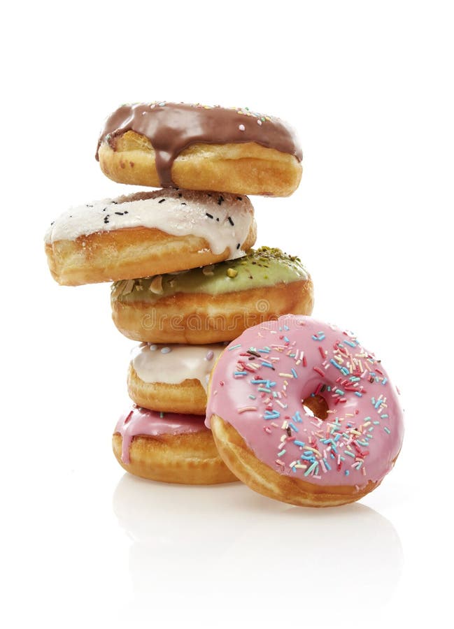 Donuts stack stock image. Image of color, readytoeat - 109071051