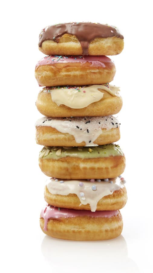 Donuts stack stock image. Image of color, readytoeat - 109071051