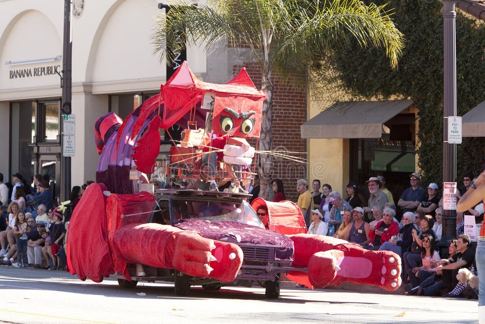 Doo Dah Parade Giant Cat editorial image. Image of fuscia - 8939775